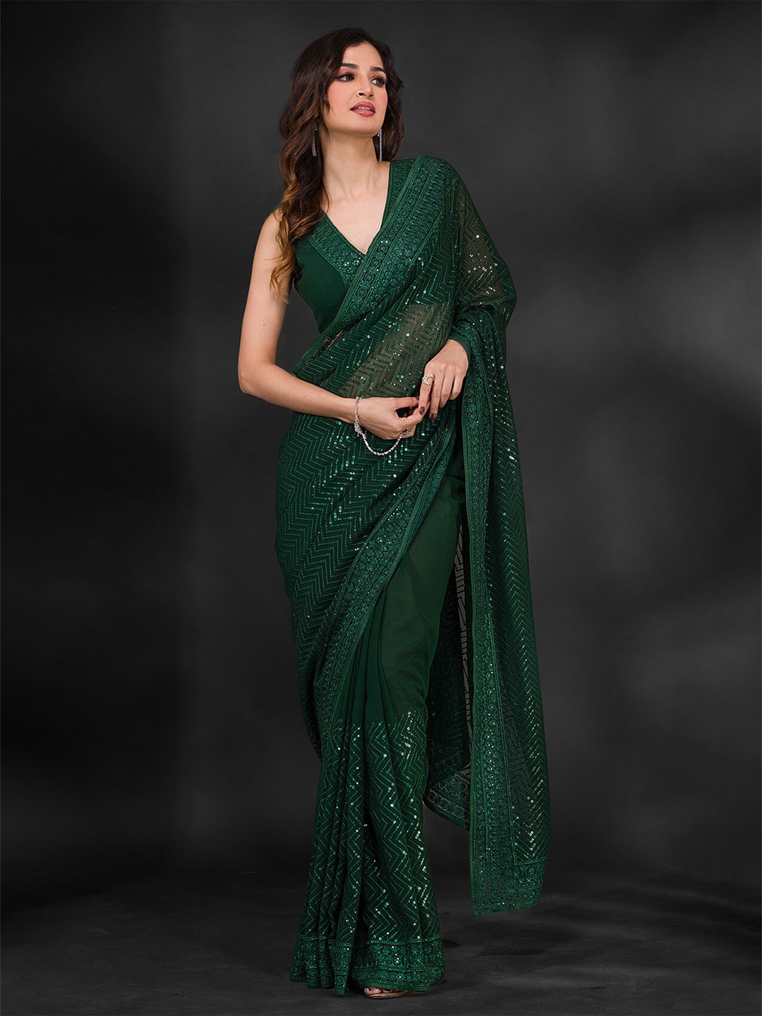 Buy Koskii Embellished Sequinned Saree - Sarees for Women 24122694 | Myntra Buy Koskii Embellished Sequinned Saree - Sarees for Women 24122694 | Myntra
