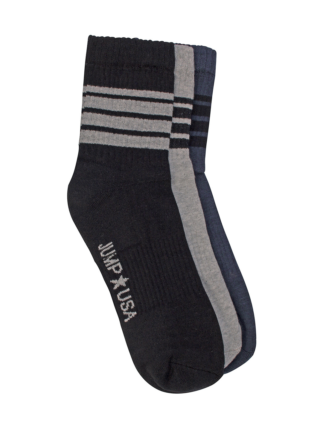 Buy JUMP USA Men Pack Of 3 Socks - Socks for Men 2412443 | Myntra