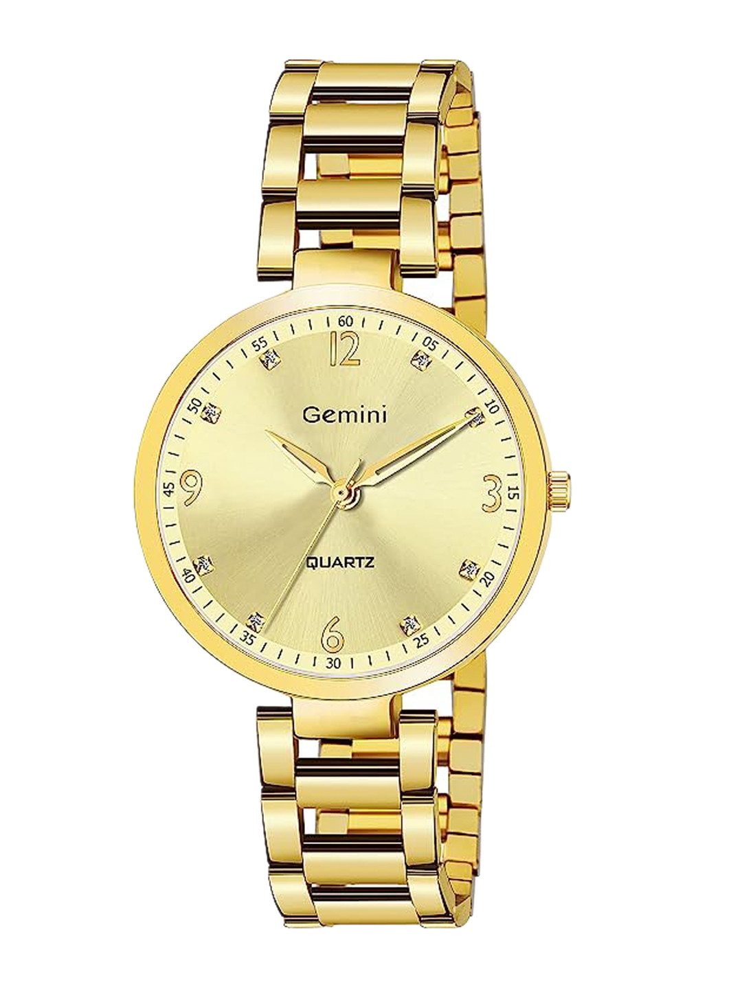 Buy GEMINI Women Dial & Stainless Steel Bracelet Style Straps Analogue ...