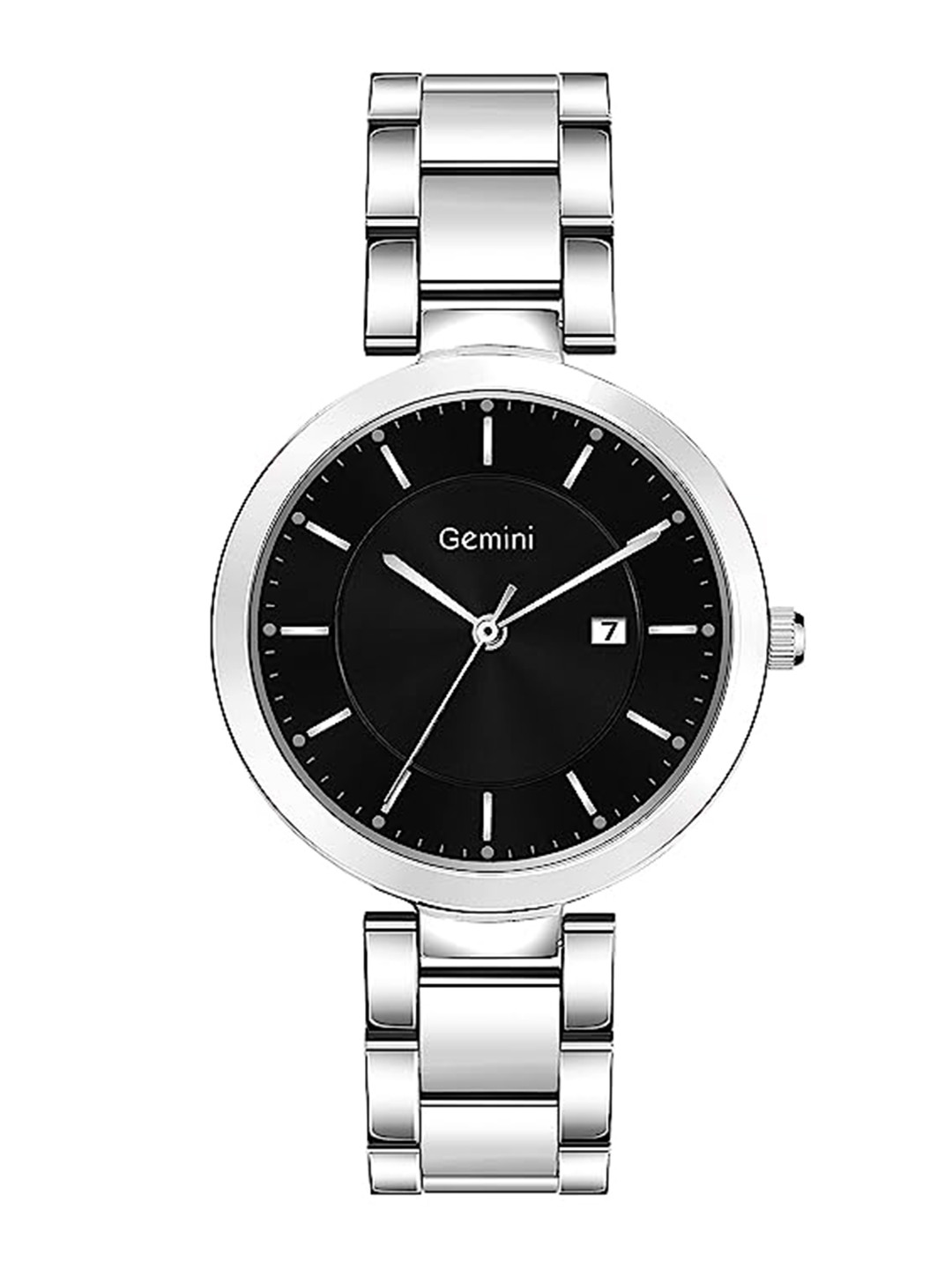 Buy GEMINI Women Round Dial & Bracelet Style Straps Analogue Watch BNS ...