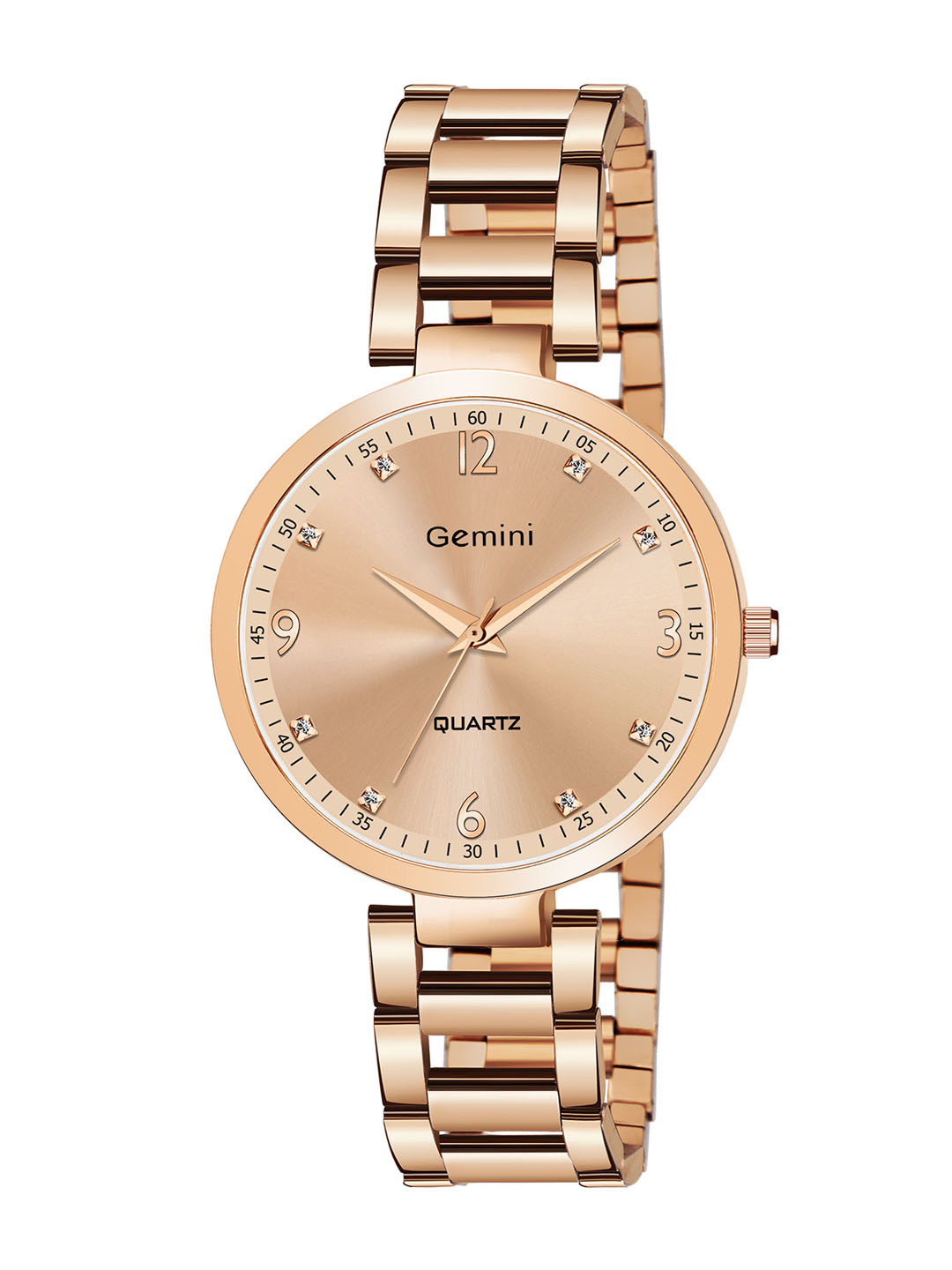 Buy GEMINI Women Embellished Dial & Bracelet Style Straps Analogue ...