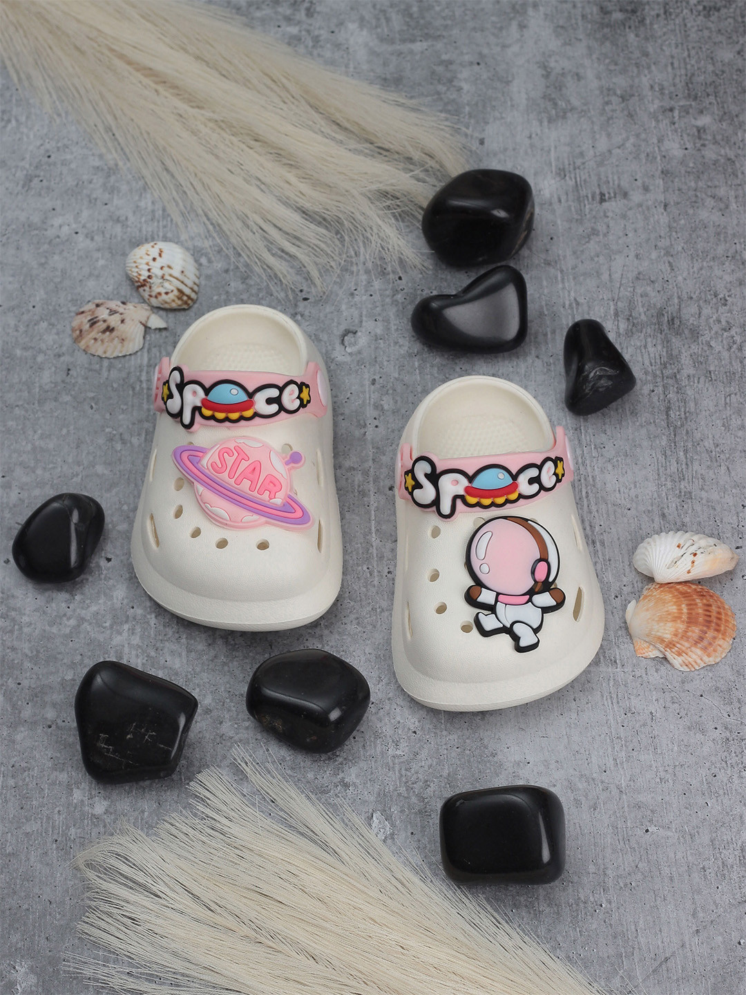 Buy Lil Lollipop Kids Space Astronaut Applique Anti Slip Clogs - Flip ...