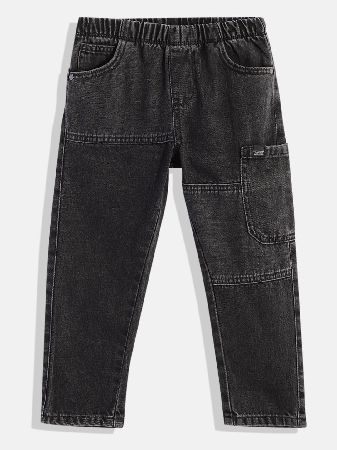 Buy NEXT Boys Regular Fit Clean Look Pure Cotton Stretchable Jeans ...