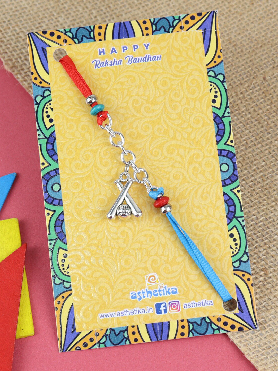 Buy Asthetika Boys Baseball Sport Rakhi - Rakhi for Boys 24140146 | Myntra