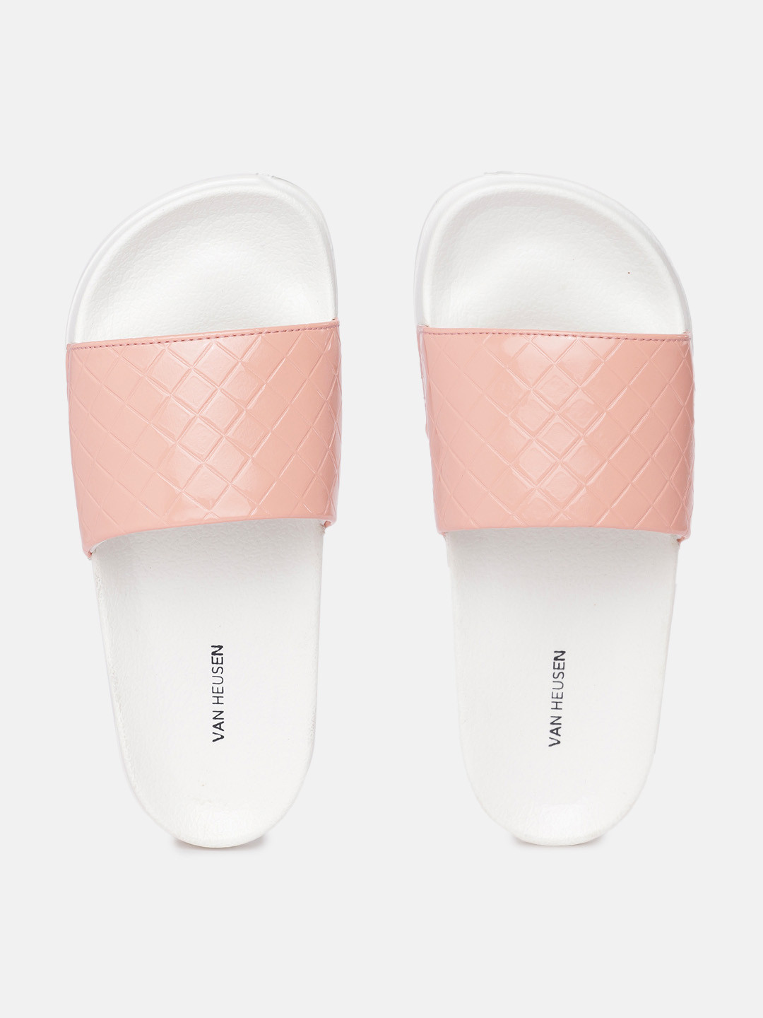 Buy Van Heusen Woman Basketweave Textured Sliders - Flip Flops for ...