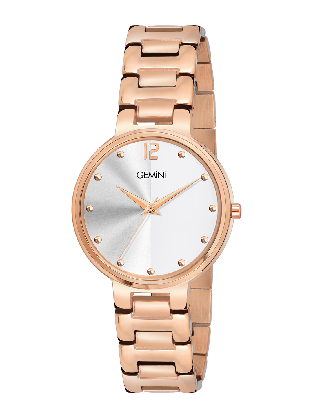 Buy GEMINI Women Embellished Dial & Bracelet Style Straps Analogue ...