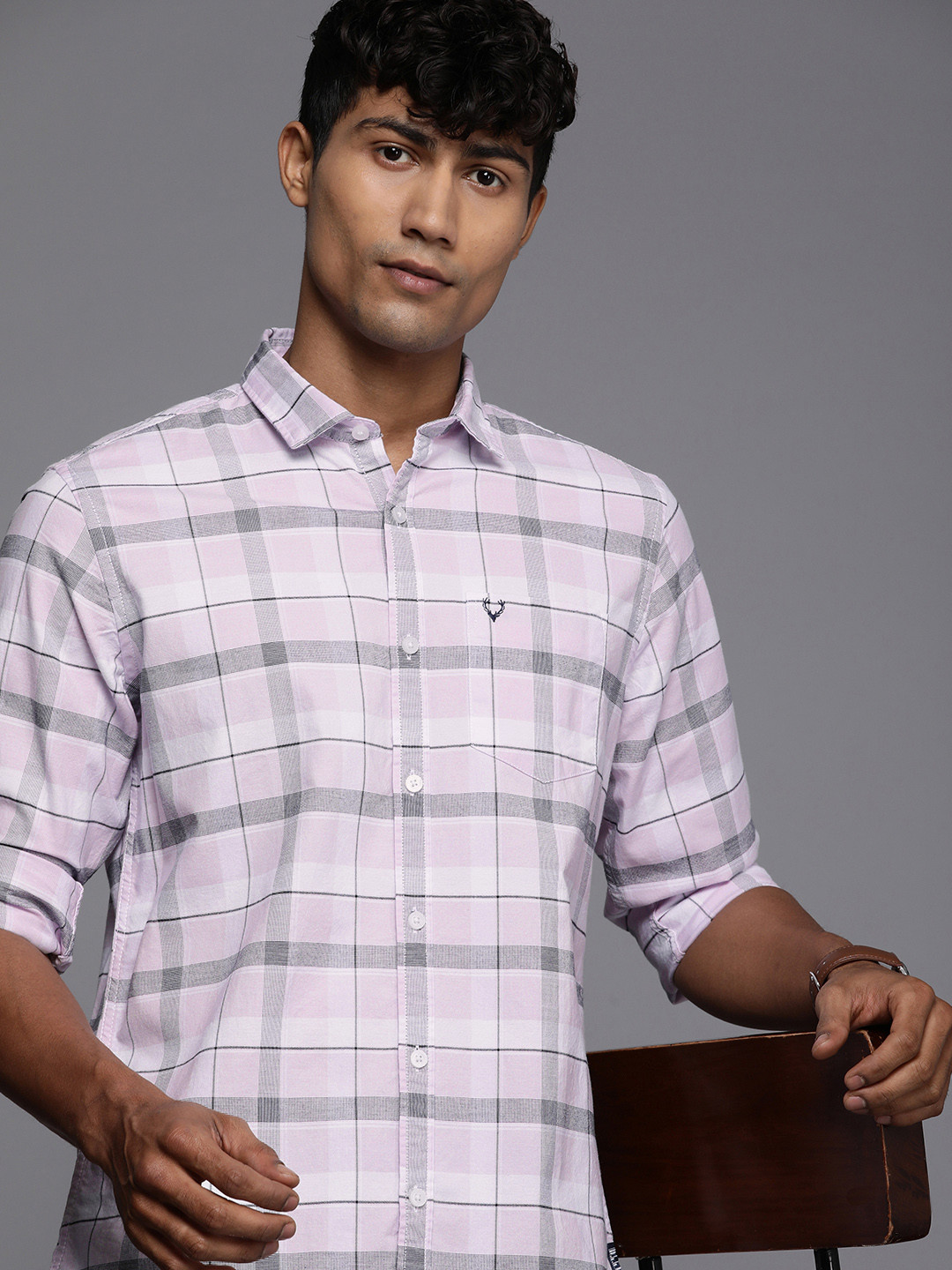Buy Allen Solly Sport Long Sleeves Custom Checked Casual Shirt - Shirts ...