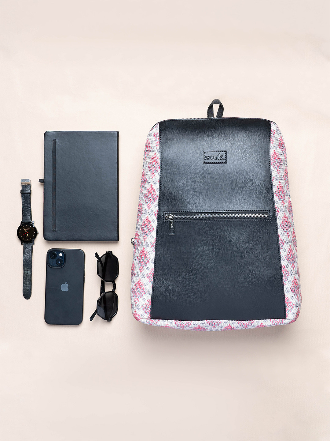 Buy ZOUK Women Vegan Leather 14 Inch Laptop Backpack - Backpacks for ...