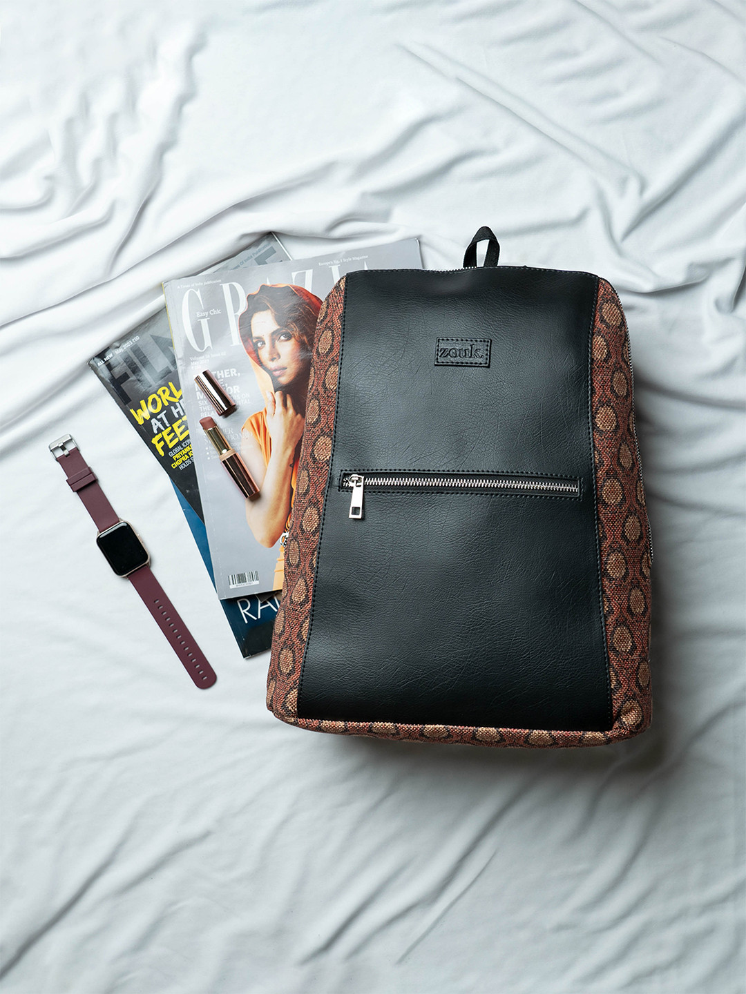 Buy ZOUK Women Printed Backpack 14 Inch Laptop - Backpacks for Women ...