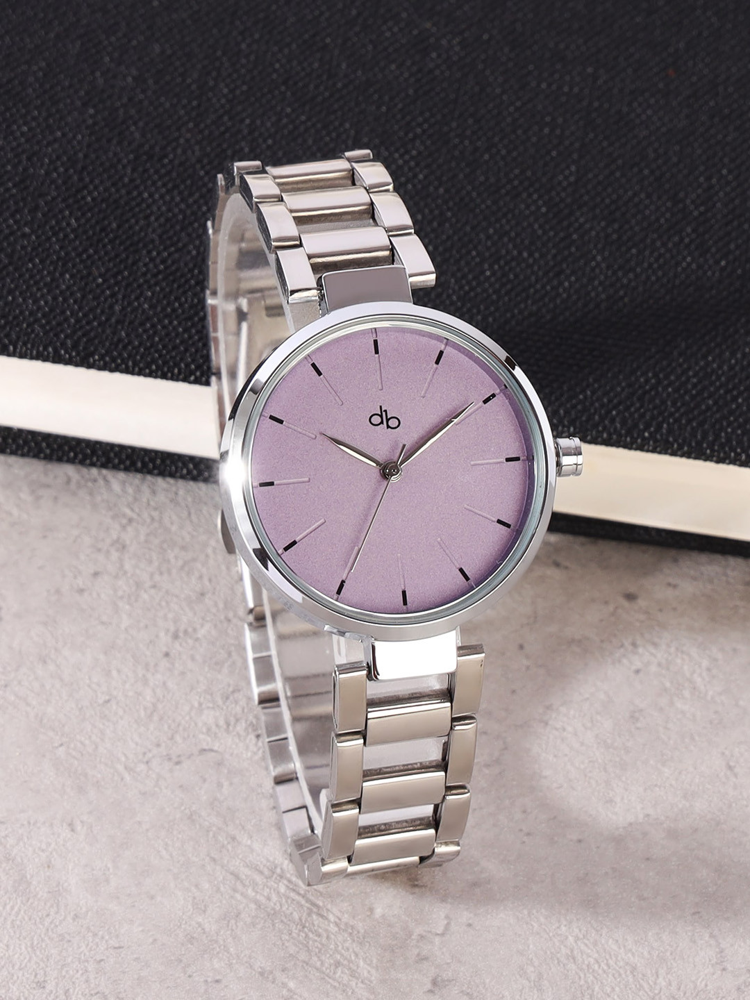 Buy DressBerry Women Purple Dial & Bracelet Style Straps Analogue Watch ...