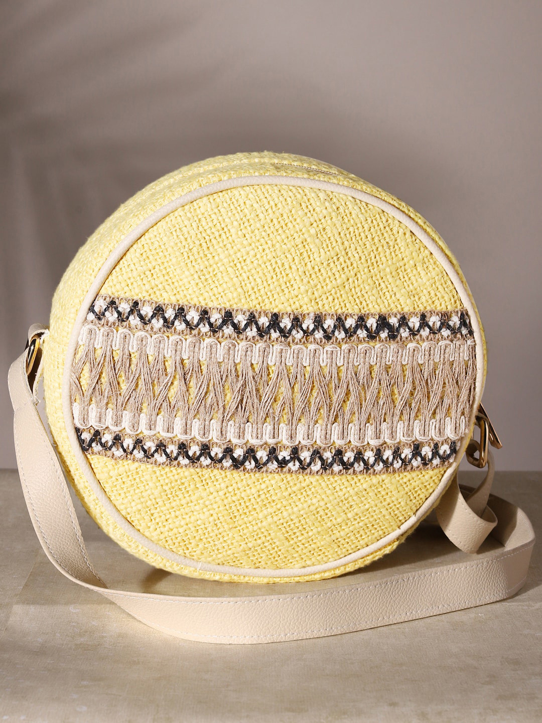 Buy DEEBACO Textured Cotton Structured Sling Bag - Handbags for Women ...