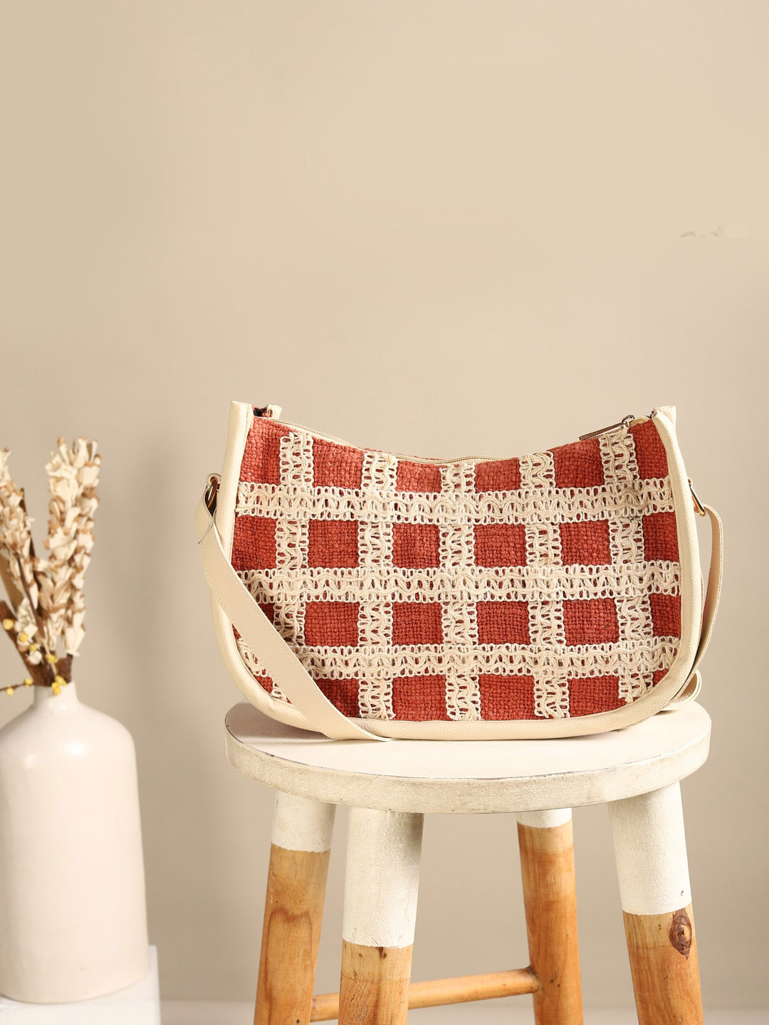 Buy DEEBACO Textured Structured Shoulder Bag - Handbags for Women ...