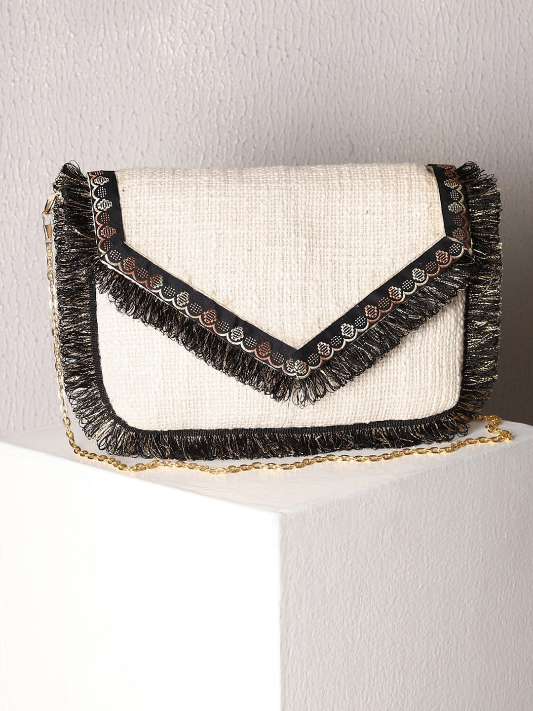 Buy DEEBACO Textured Cotton Structured Sling Bag - Handbags for Women ...