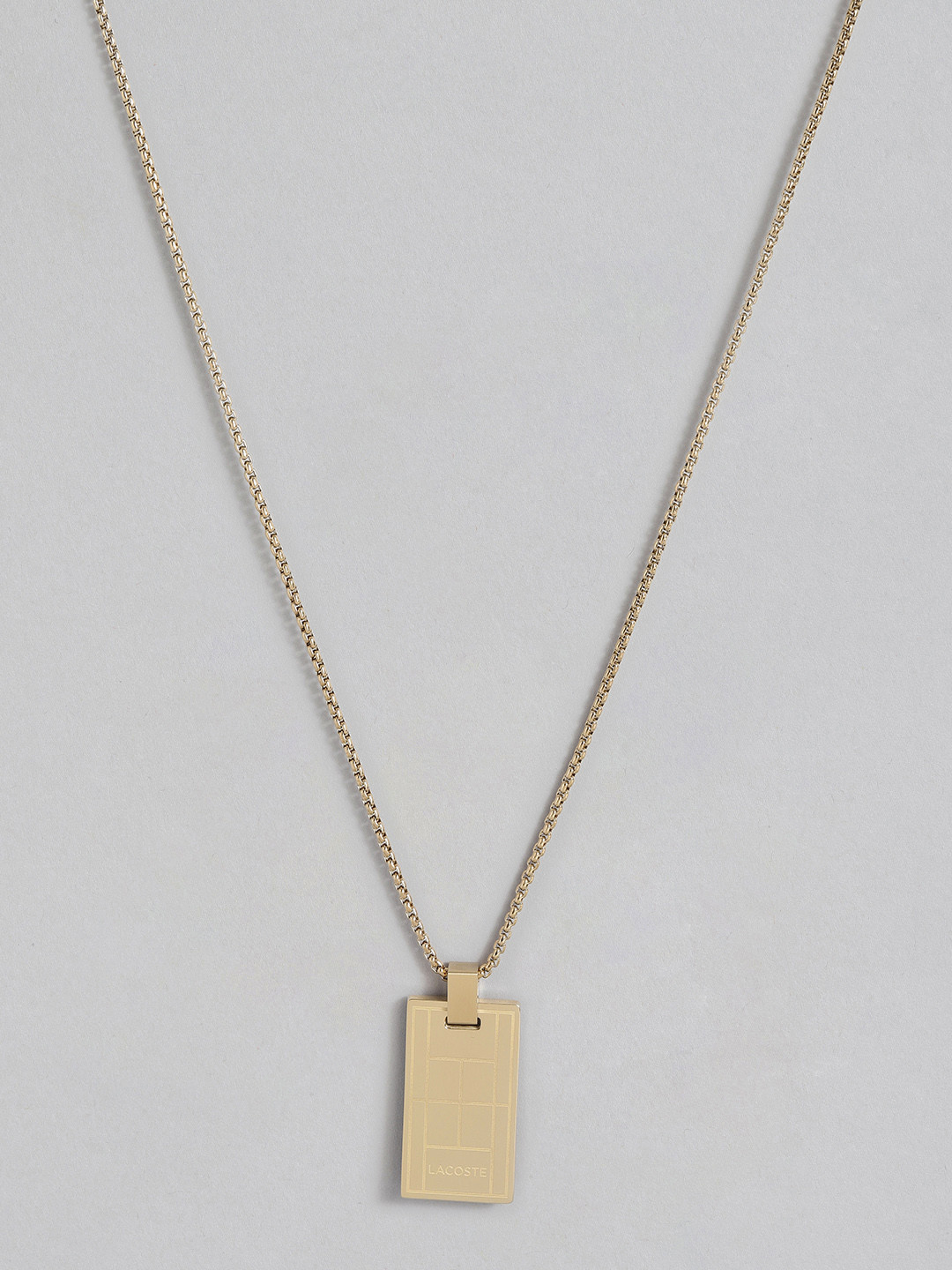 Buy Lacoste Men Tennis Court Pendant With Chain - Pendant for Men ...