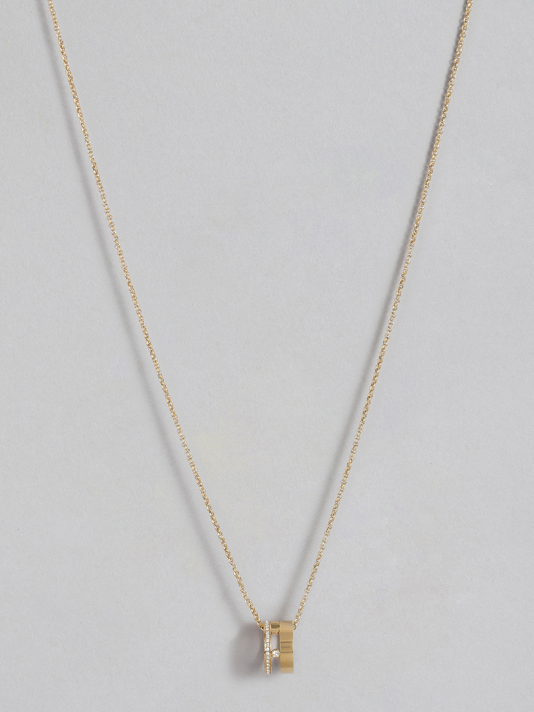 Buy Hugo Boss Women Lyssa Brass Plated Stainless Steel Crystals Pendant ...