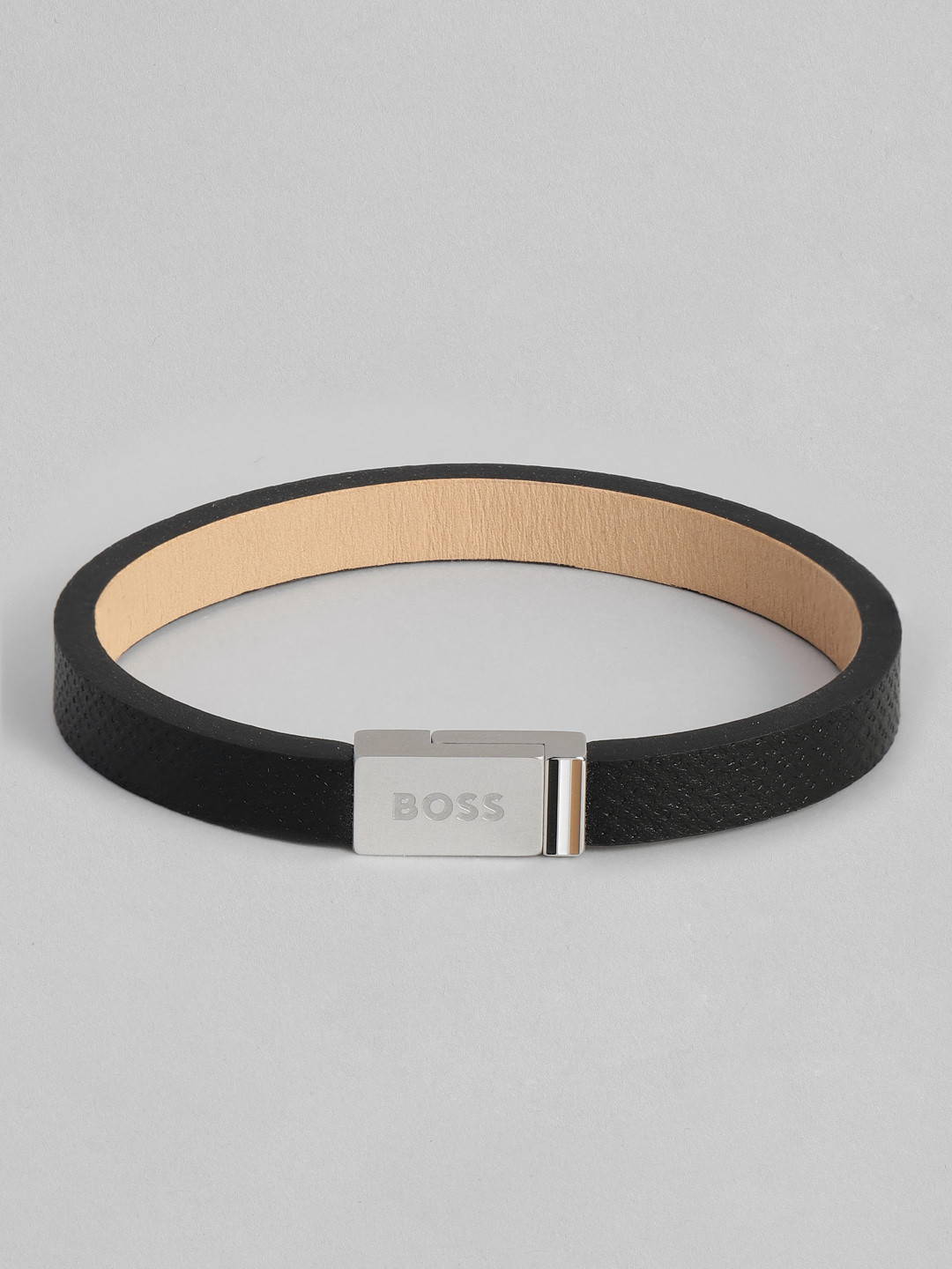 Buy Hugo Boss Men Leather Wraparound Bracelet - Bracelet for Men ...