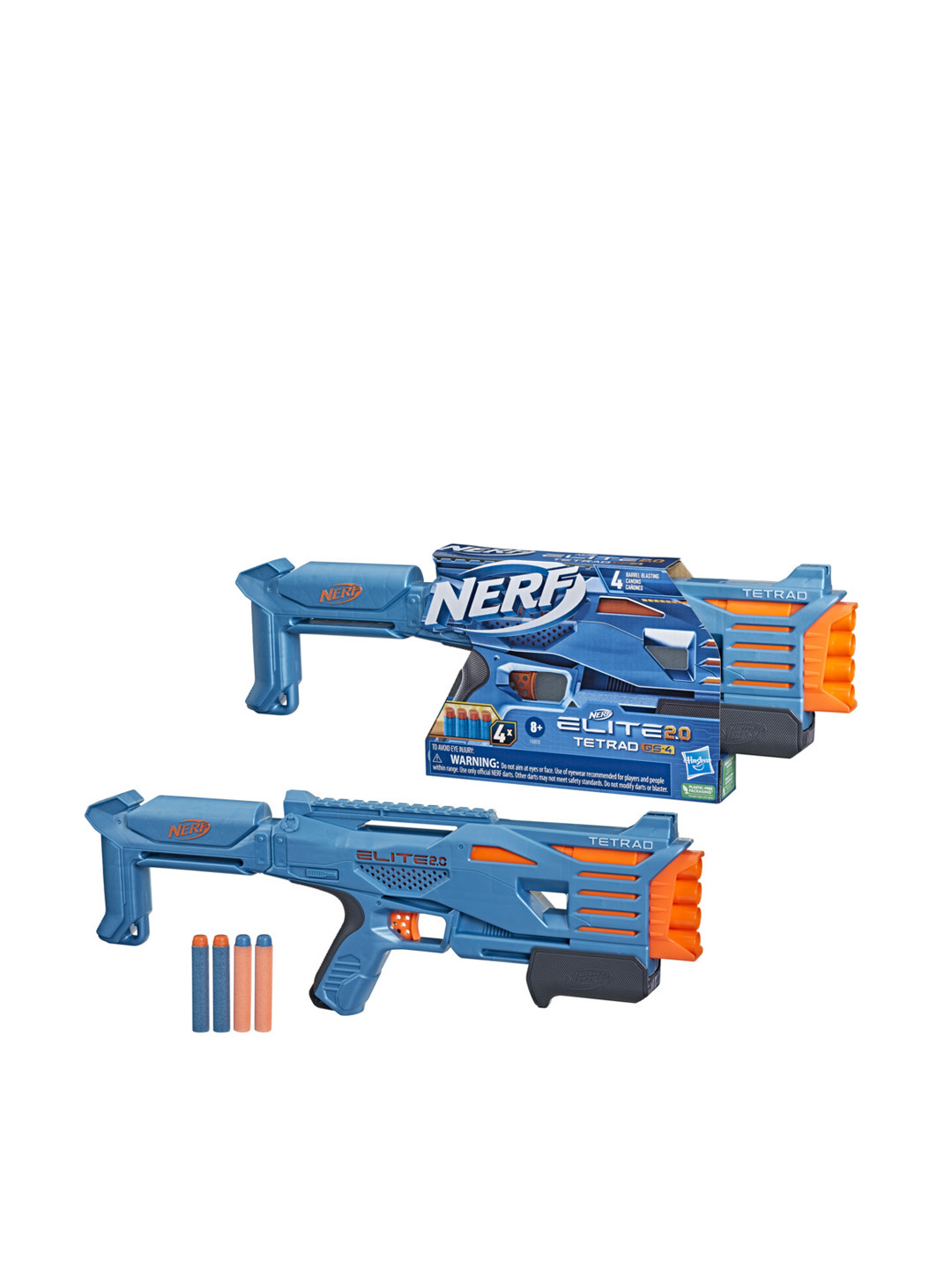 Buy NERF Kids Elite 2.0 Tetrad QS 4 Blaster Set For 8+ Years - Activity ...