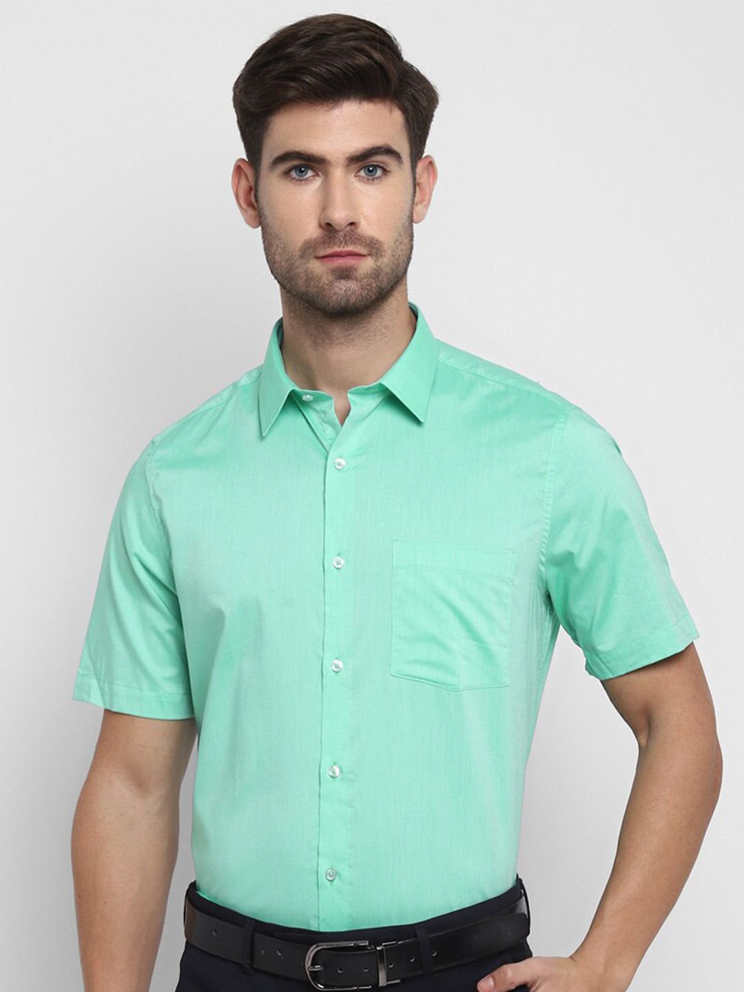 Buy Turtle Modern Slim Fit Pure Cotton Formal Shirt - Shirts for Men ...