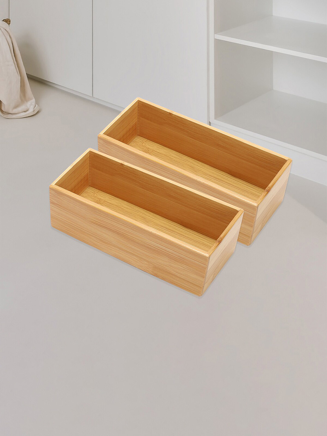 Buy Anko Brown Bamboo Drawer Organiser - Organisers for Unisex 24196902 ...