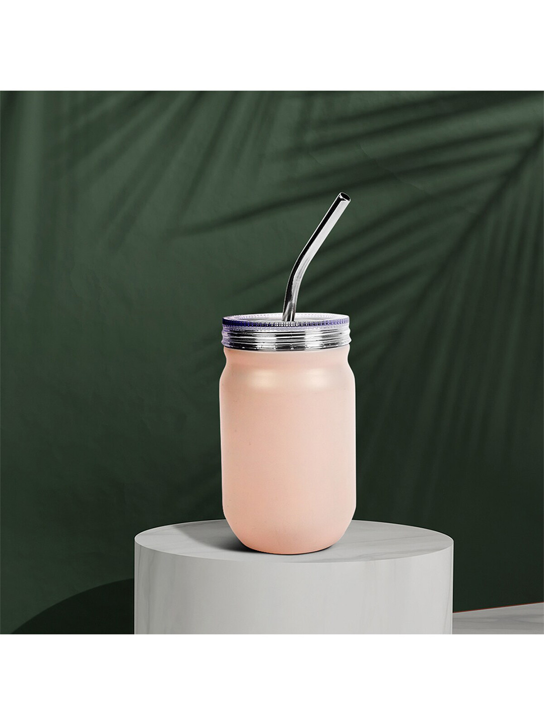 Buy Anko Pink Solid Stainless Steel Matte Cup 420 ML - Cups And Mugs ...