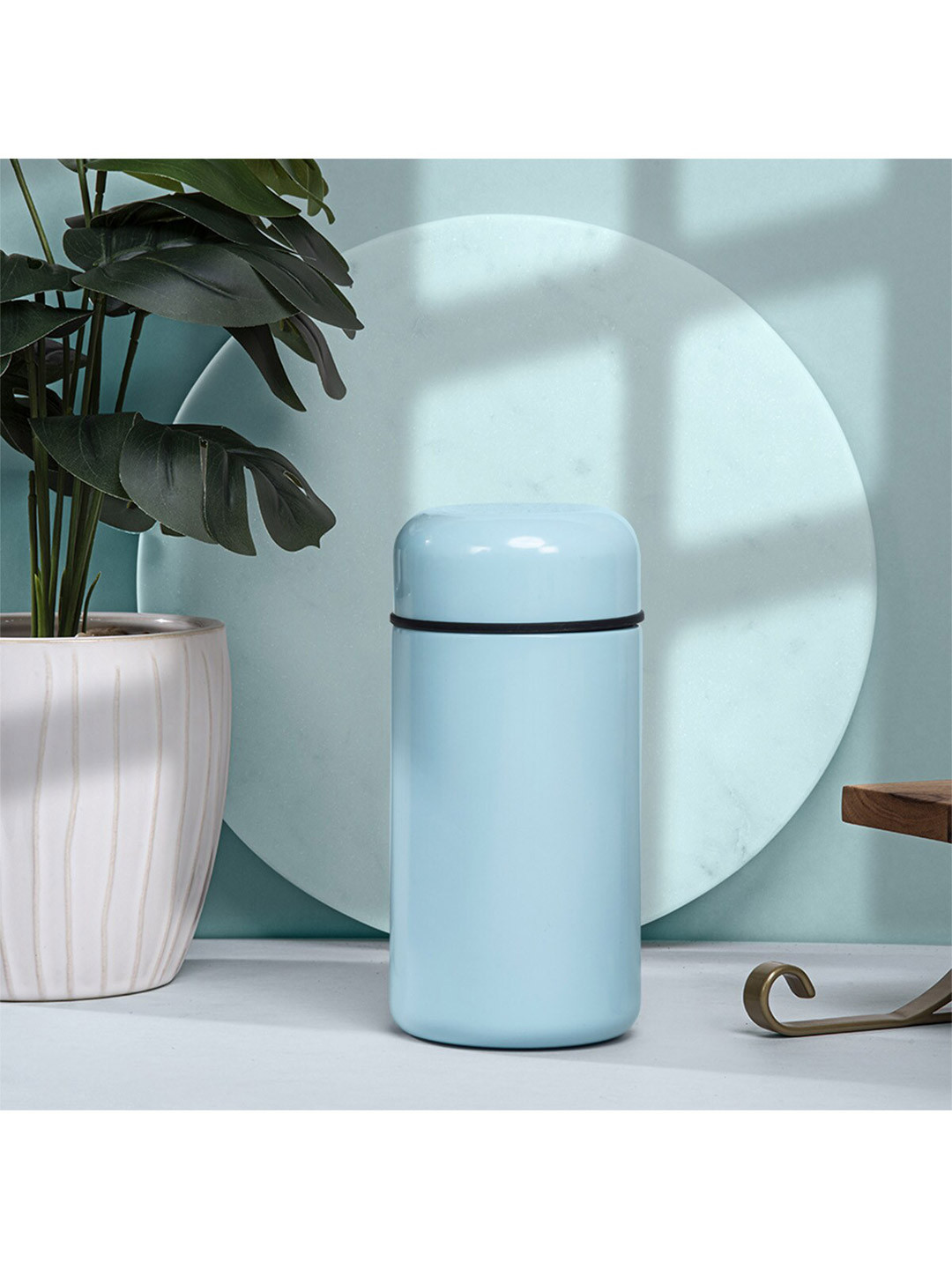 Buy Anko Blue Solid Insulated Stainless Steel Glossy Cup 500 ML - Cups ...