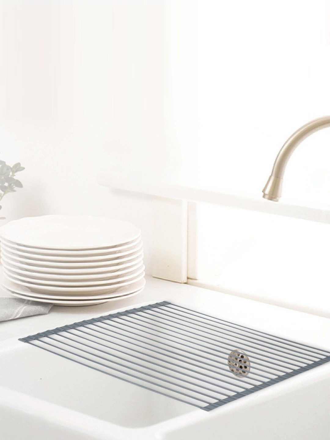 Buy Anko Grey Over Sink Dish Rack - Dish Rack for Unisex 24198830 | Myntra