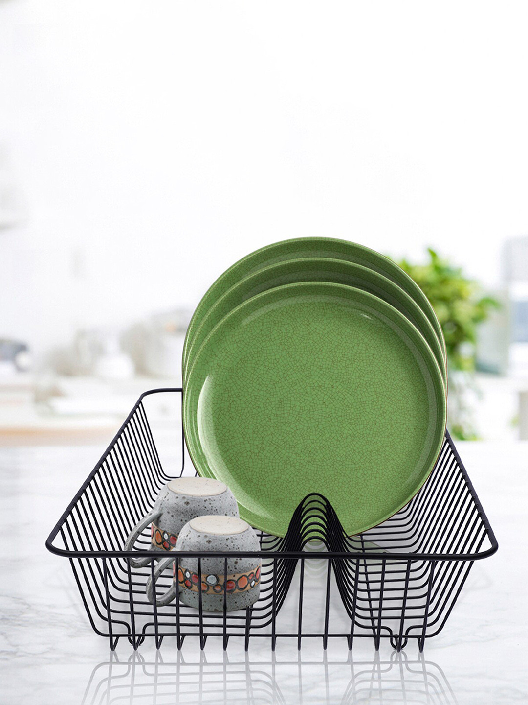 Buy Anko Black Textured Wire Dish Rack - Dish Rack for Unisex 24198836 ...