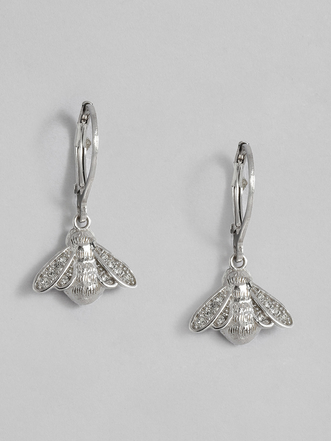 Buy OLIVIA BURTON LONDON Glitter Bee Crystal Drop Earrings - Earrings ...
