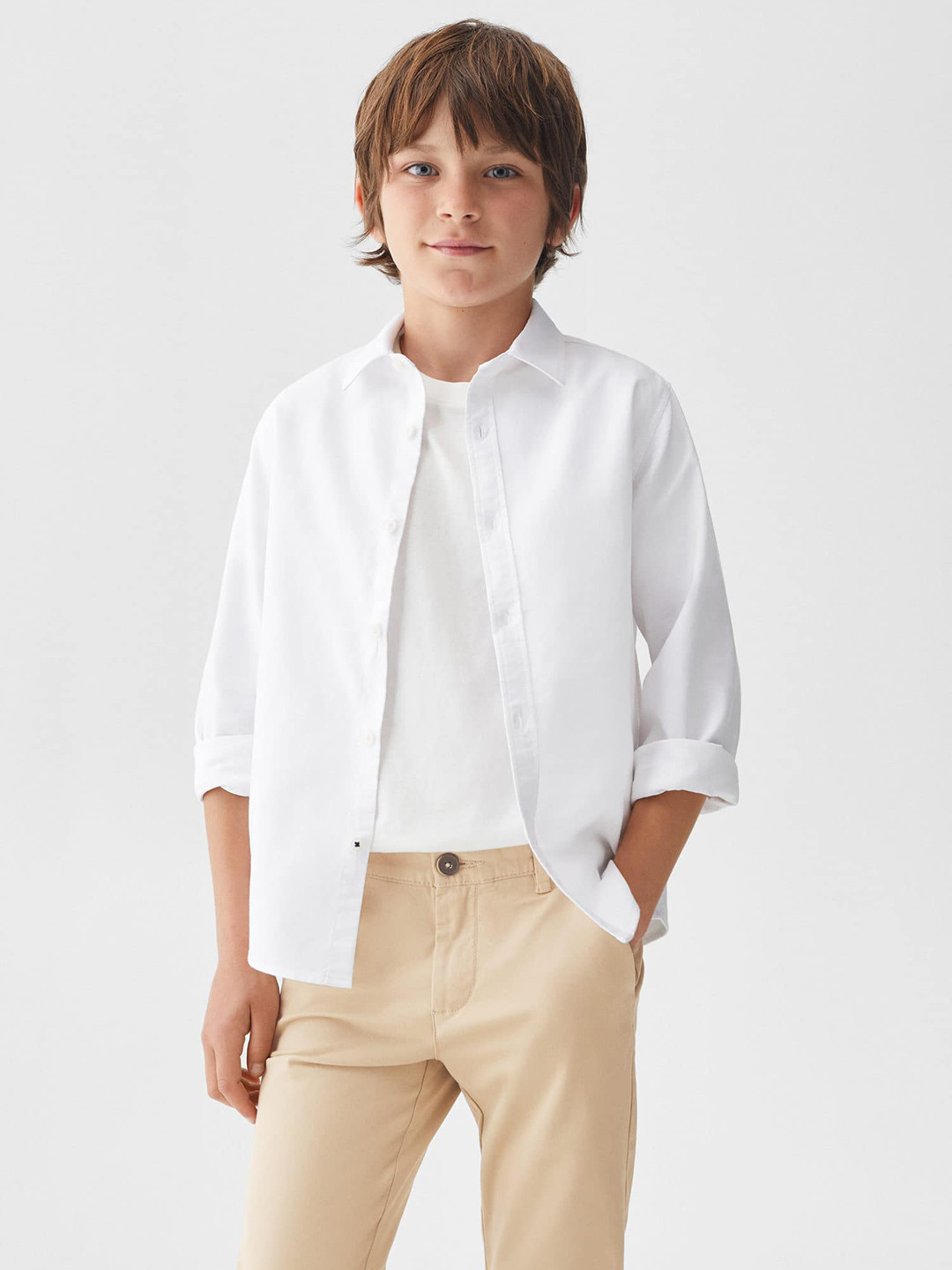 Buy Mango Kids Boys Chinos Trousers - Trousers for Boys 24219656 | Myntra