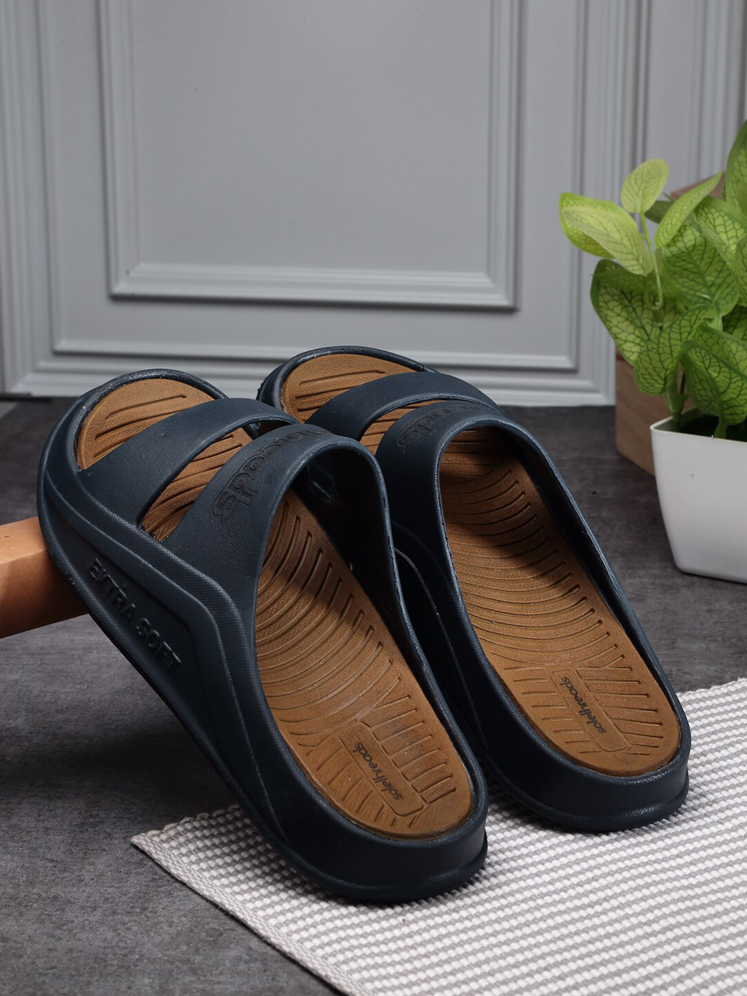 Buy Solethreads Men Synthetic Sliders - Flip Flops for Men 24225394 ...