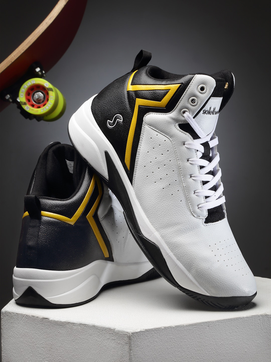 Buy Solethreads Men SAMURAI Mid Top Perforations Memory Foam Insole ...