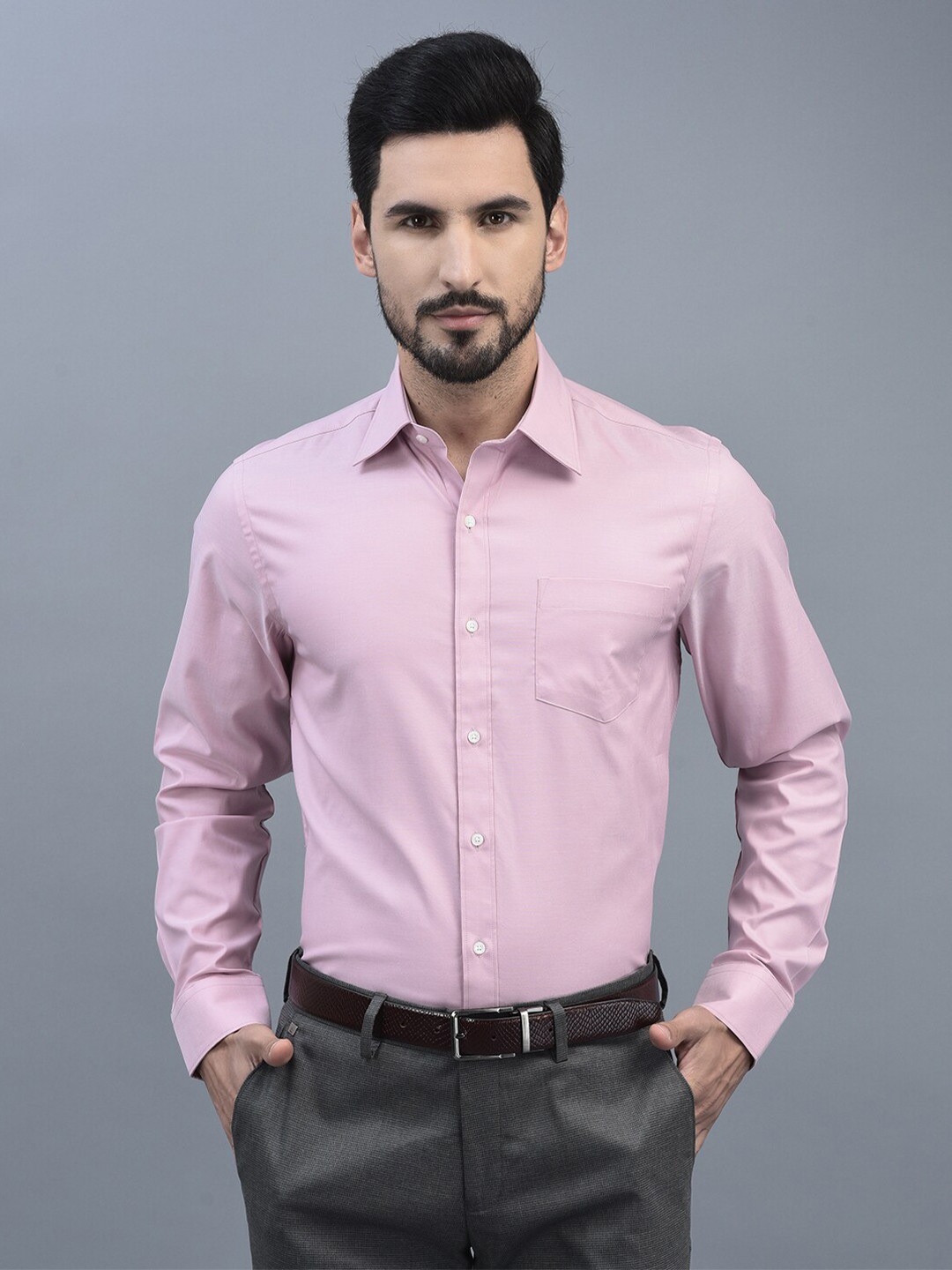 Buy CANOE Relaxed Tailored Fit Cotton Formal Shirt - Shirts for Men ...