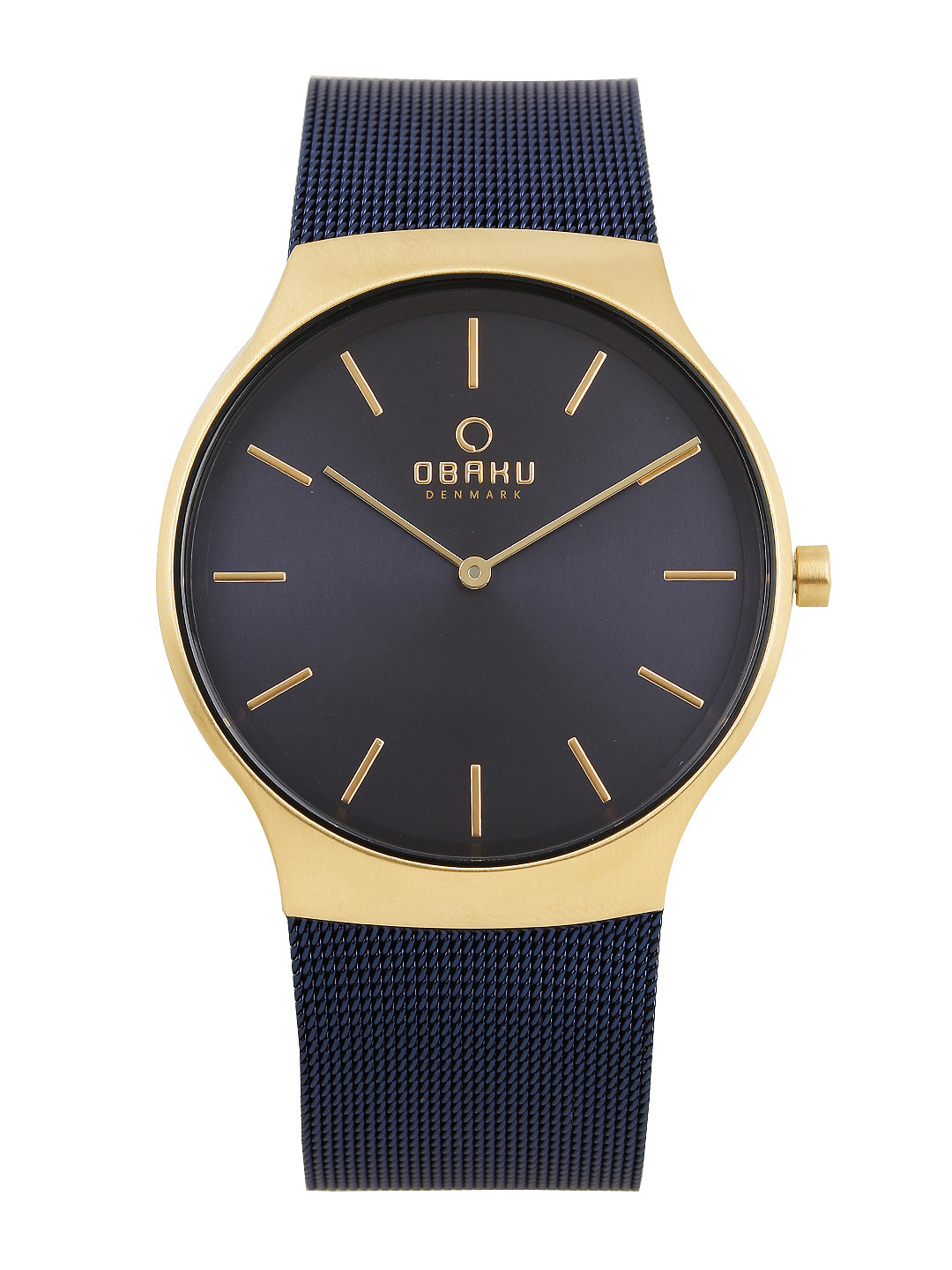 Buy Obaku Men Navy Blue ROLIG OCEAN Analogue Watch V178GXVLML - Watches ...