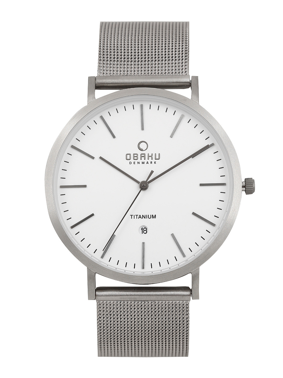 Buy Obaku Men White HAVRE TITANIUM Analogue Watch V215GDTIMJ - Watches ...