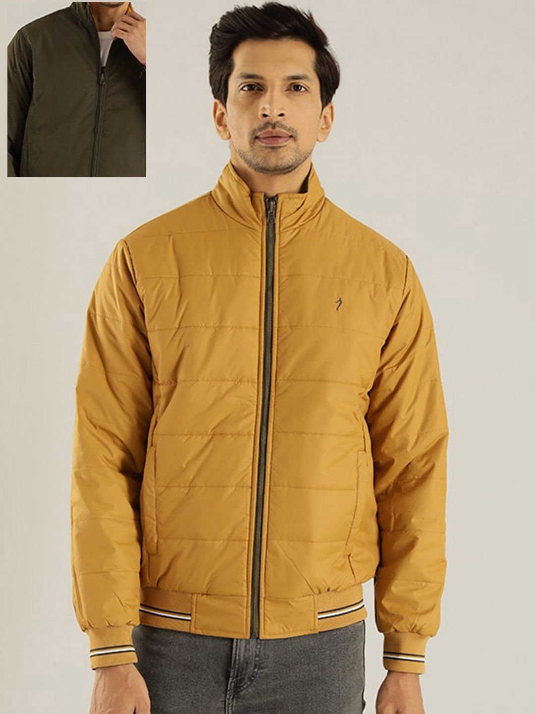 Buy Indian Terrain Lightweight Reversible Bomber Jacket - Jackets for ...