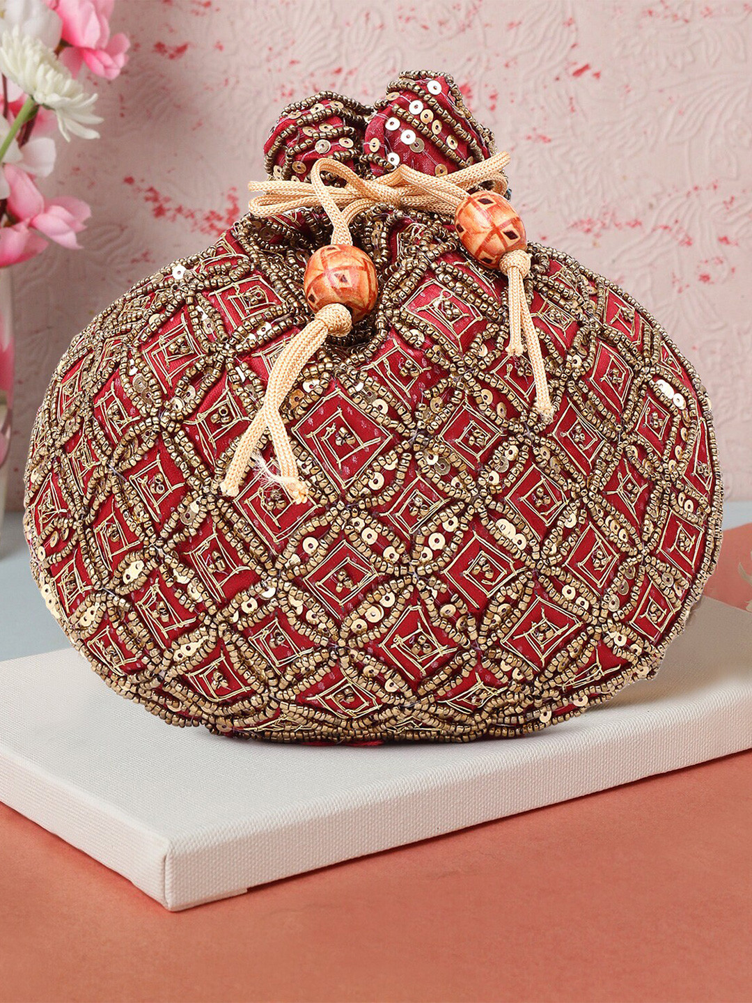Buy DN Creation Embellished Potli Clutch - Clutches for Women 24252560 ...