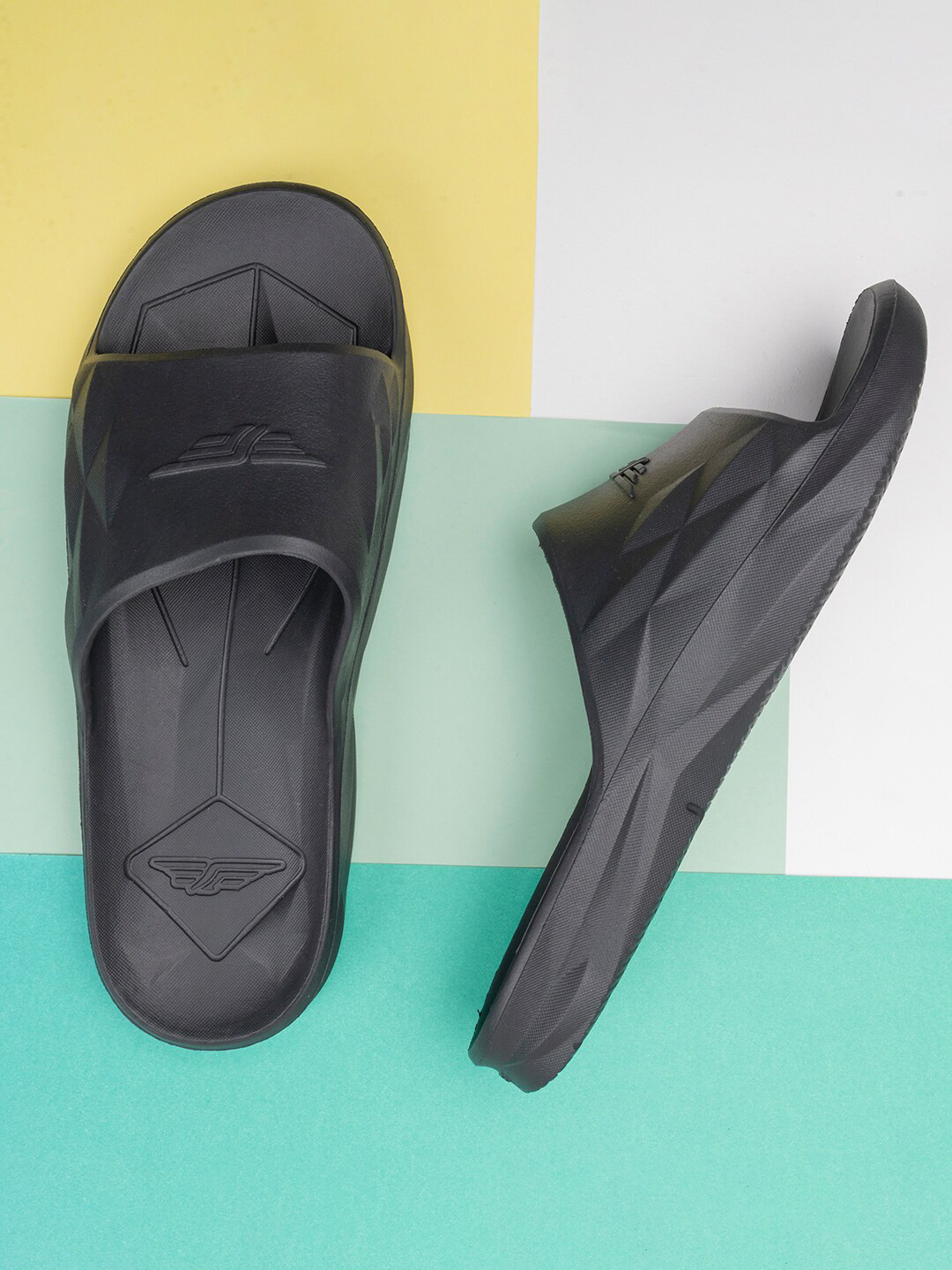 Buy Red Tape Men Textured Sliders - Flip Flops for Men 24254530 | Myntra