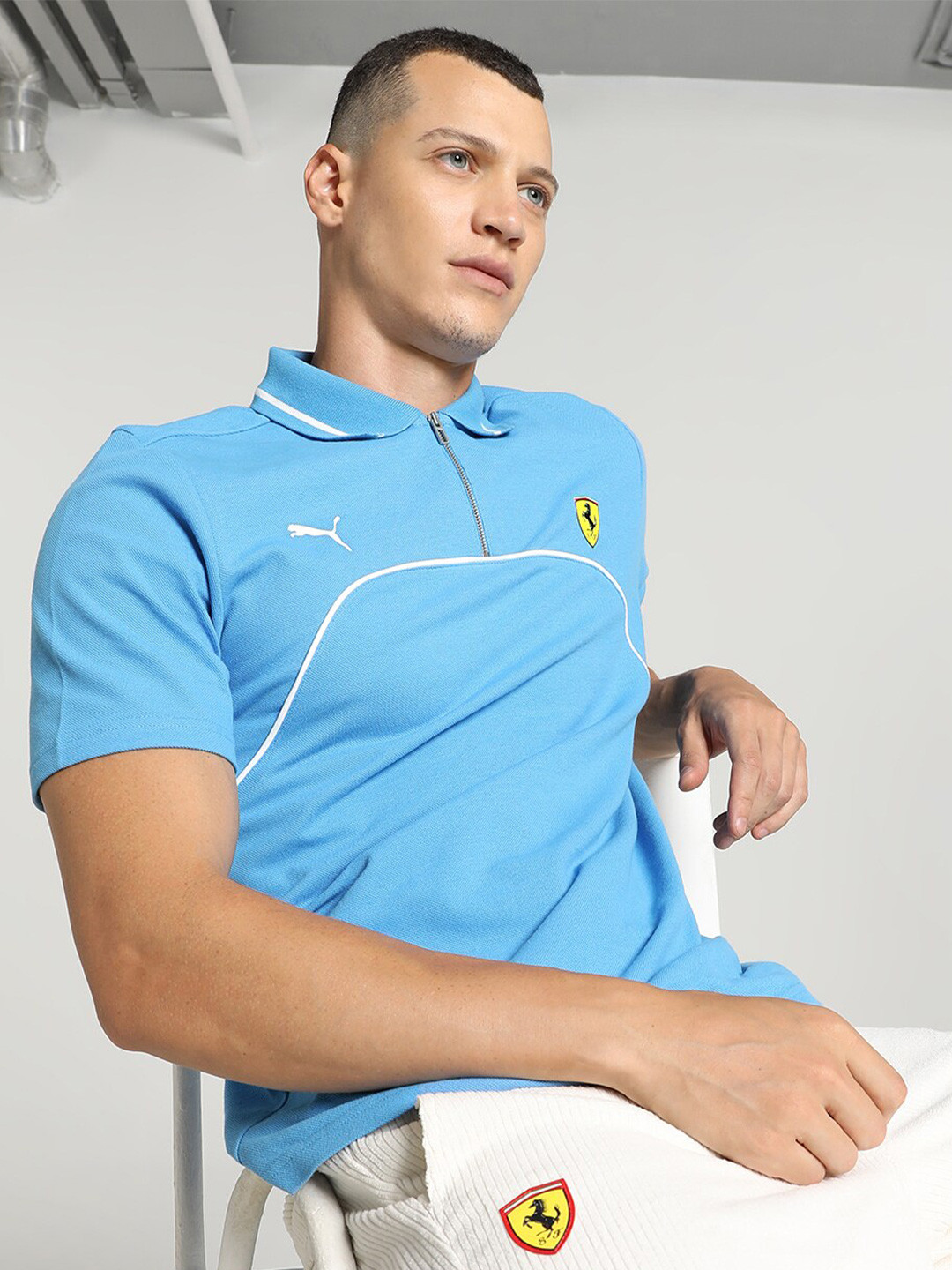 Buy PUMA Motorsport Scuderia Ferrari Men's Polo T Shirt - Tshirts for ...
