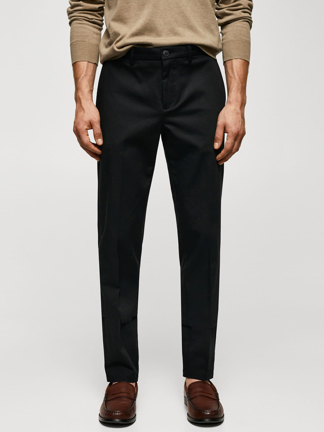 Buy MANGO MAN Slim Fit Chinos - Trousers for Men 24269244 | Myntra