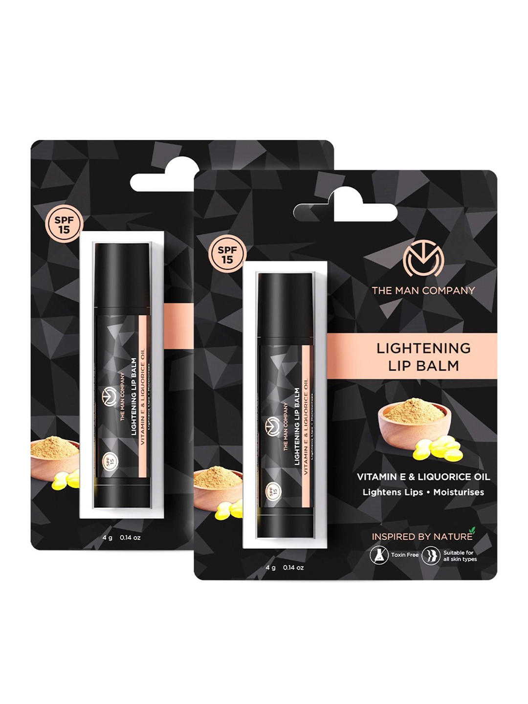 Buy THE MAN COMPANY Set Of 2 Men Lightening Lip Balm 4gm Each - Lip ...