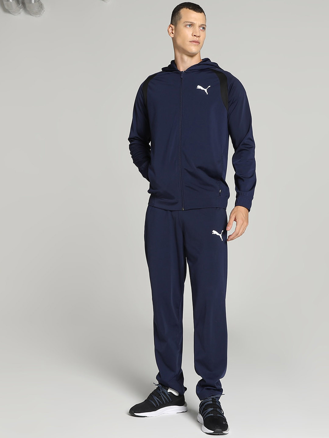 Buy Puma Mid Rise Regular Hooded Sports Tracksuit - Tracksuits for Men ...