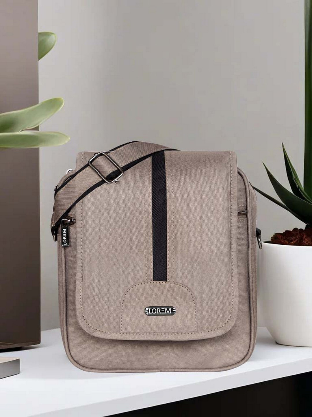 Buy LOREM PVC Coated Matty Fabric Cross Body Messenger Bag - Messenger ...