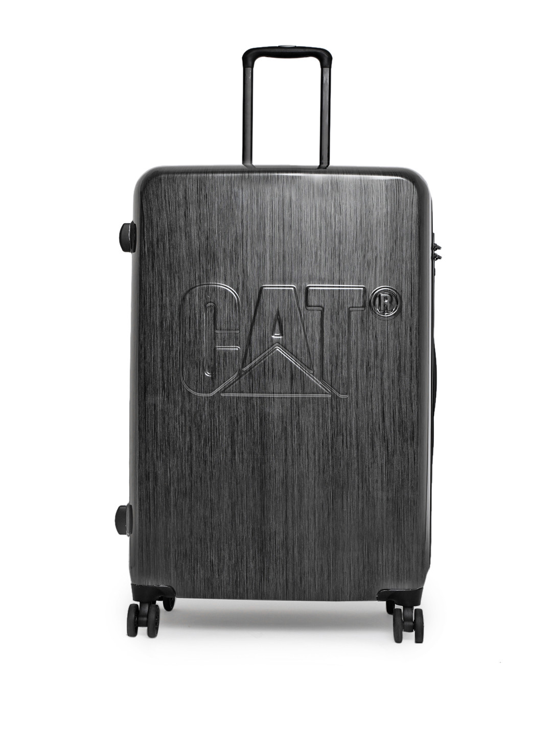 Buy CAT Unisex Gunmetal Toned Embossed Caterpillar 28" Large Checkin ...