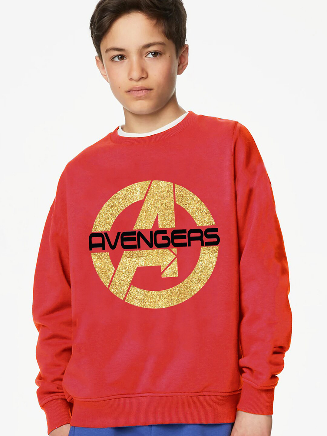 Buy KINSEY Boys Avengers Printed Sweatshirt - Sweatshirts for Boys ...