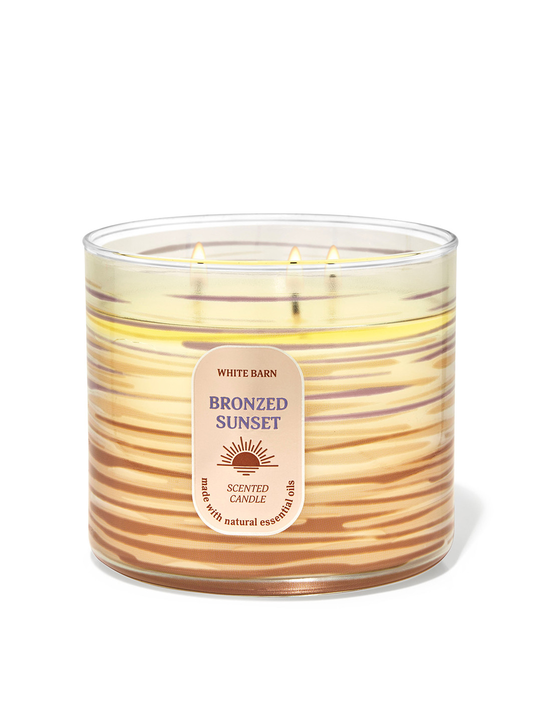 Buy Bath & Body Works White Barn Bronzed Sunset 3 Wick Scented Candle ...