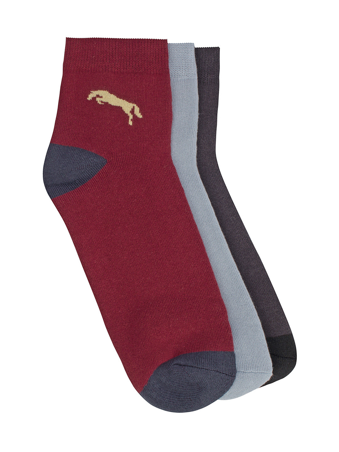 Buy JUMP USA Men Pack Of 3 Assorted Socks - Socks for Men 2428600 | Myntra
