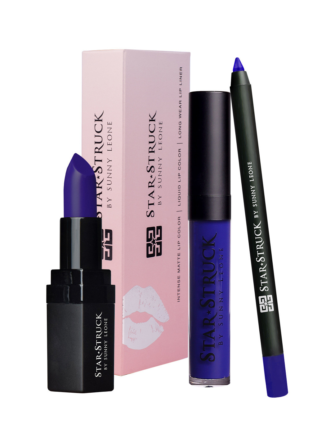 Buy STARSTRUCK BY SUNNY LEONE 3 Pcs Long Lasting Highly Pigmented Lip ...