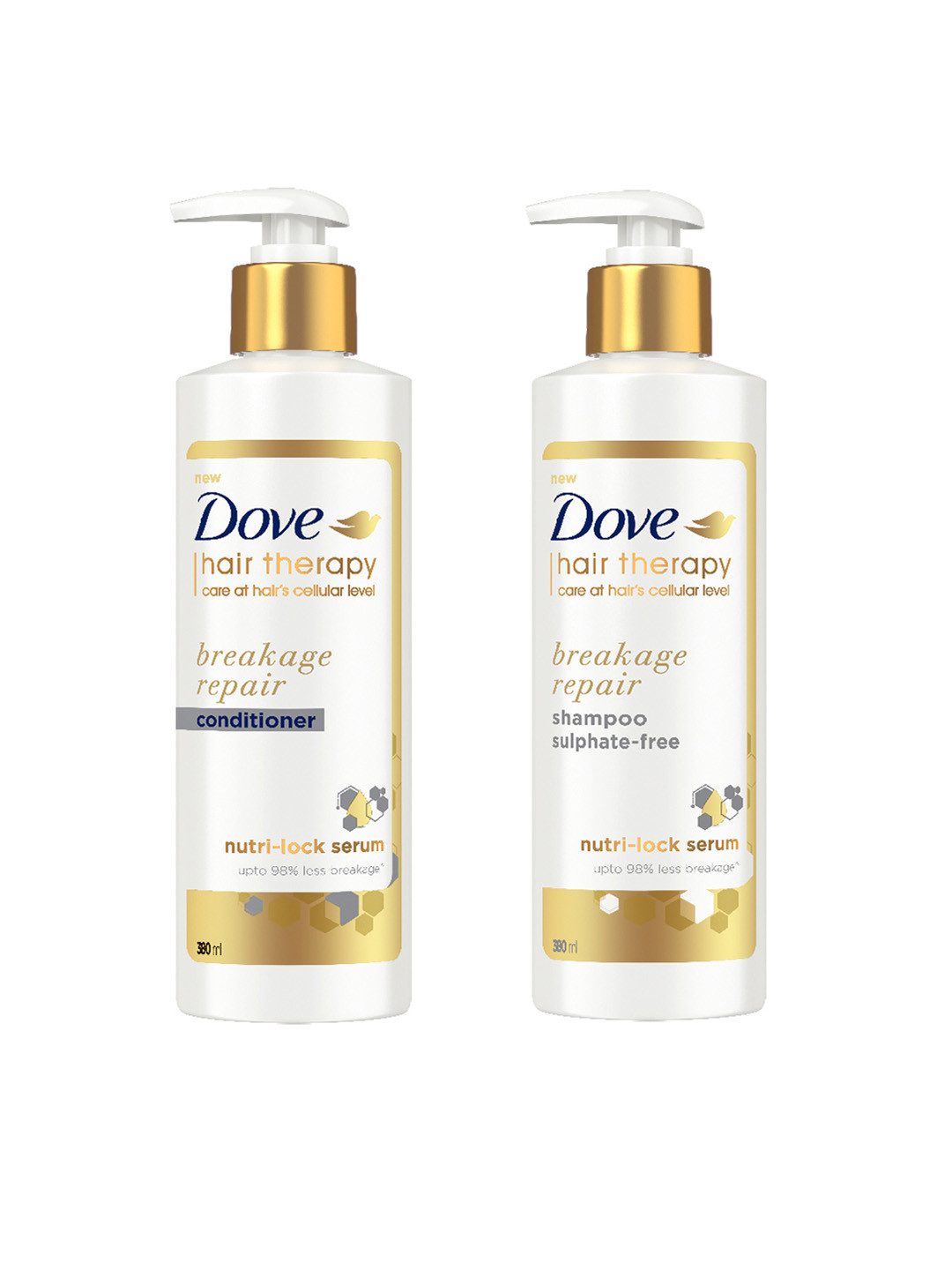 Buy Dove Hair Therapy Breakage Repair Sulphate Free Shampoo ...