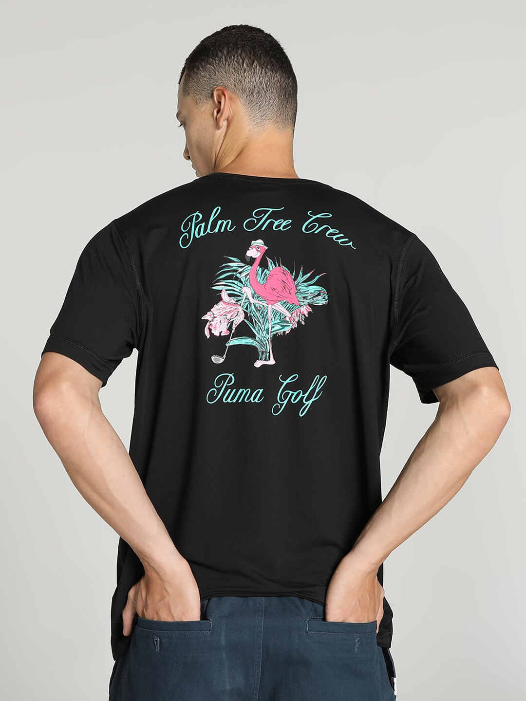 Buy Puma Graphic Printed PUMA X PALM TREE CREW Golf Sports T Shirt ...