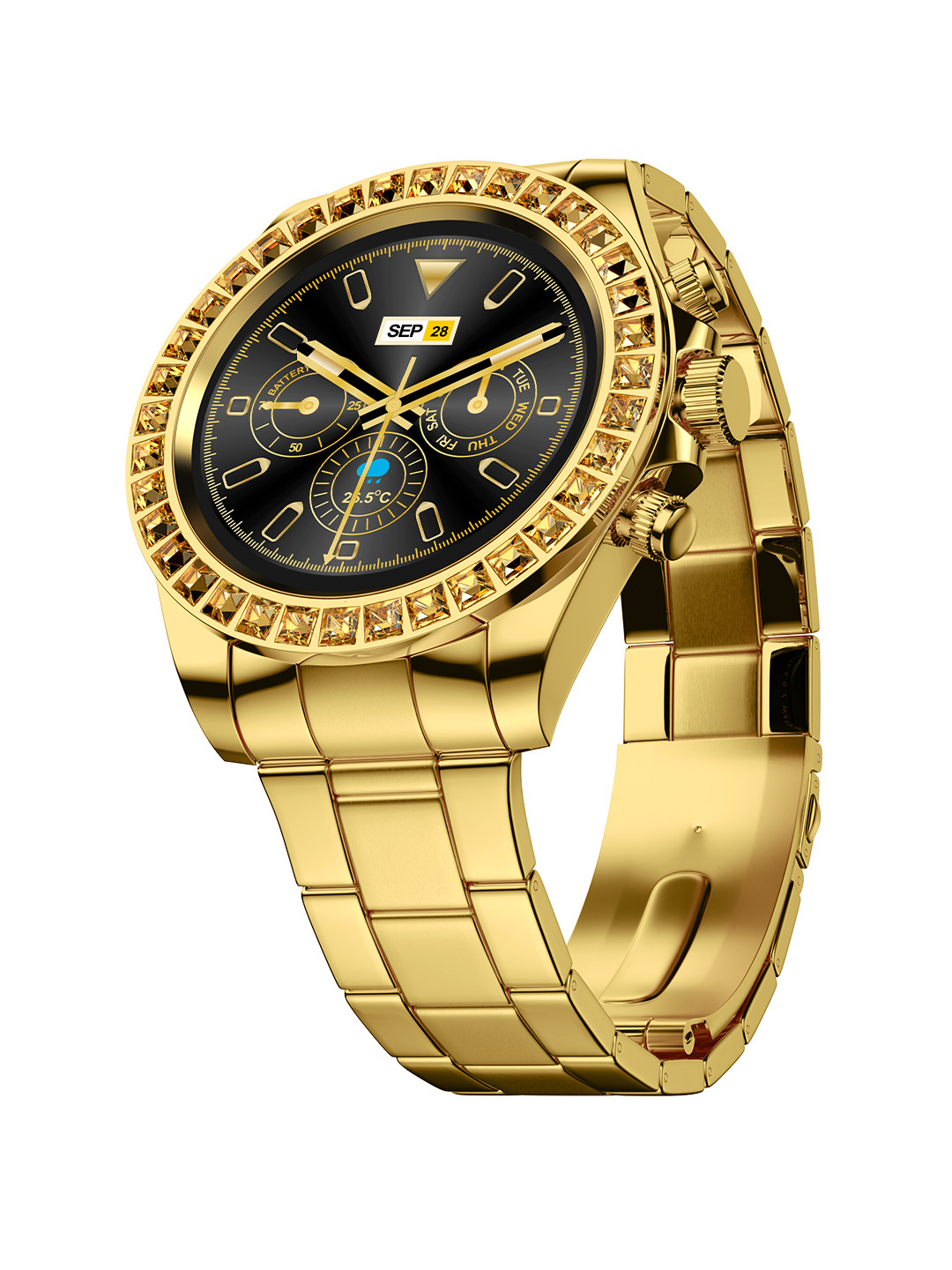 Buy Fire Boltt Blizzard Ultra 1.28inch Smartwatch With Jewel Studded ...